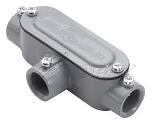 TOPAZ ET3CG 1IN EMT T W/COVER & GASKET 5/25-PK | Gordon Electric Supply ...