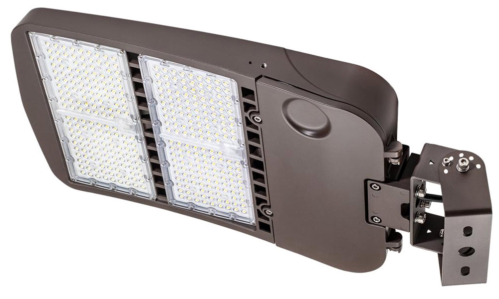 TOPAZ F-FL/300/40K/TR-87 1PK 300W FLOOD LIGHT W/YOKE MOUNT BRONZE | Gordon Electric Supply, Inc.