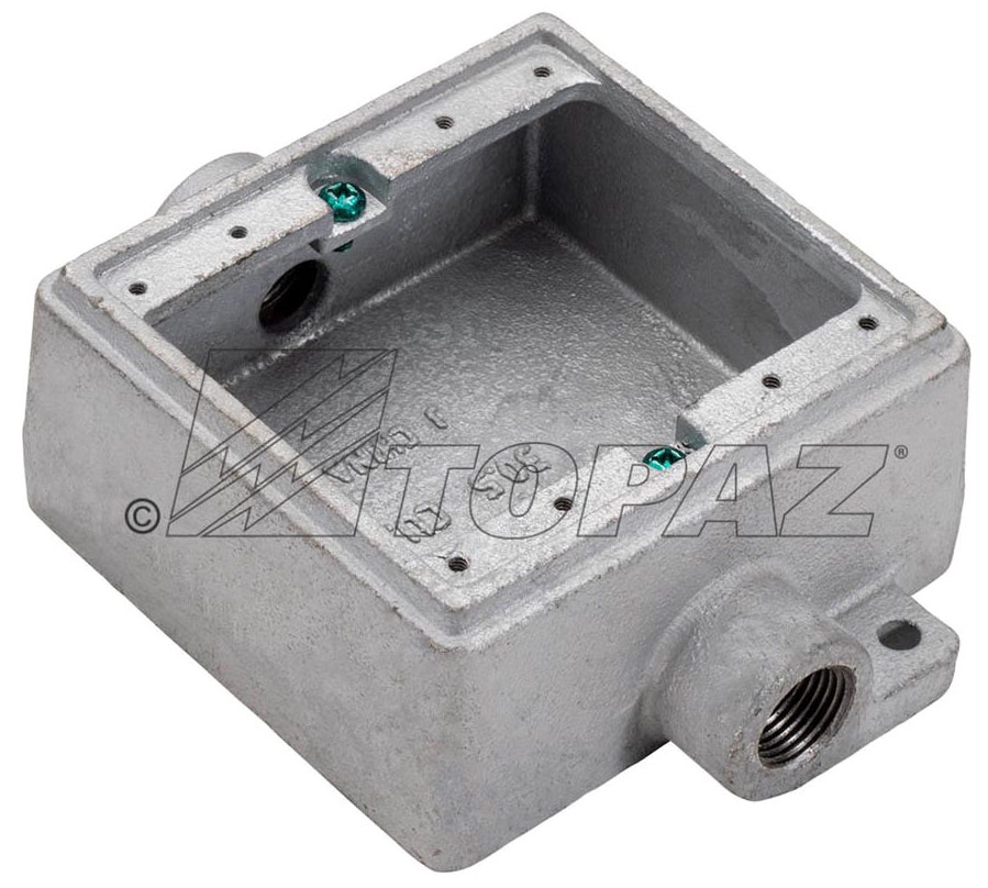 TOPAZ FSC22MHDG 3/4IN DOUBLE GANG FSC BOX DUAL HUB HDG - 10PK | Gordon ...