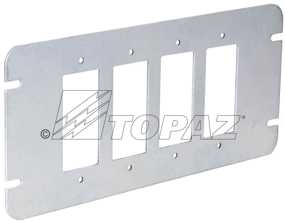 TOPAZ GBGFI4 4 GANG GFCI MULTI BOX COVER-10PK | Gordon Electric Supply ...