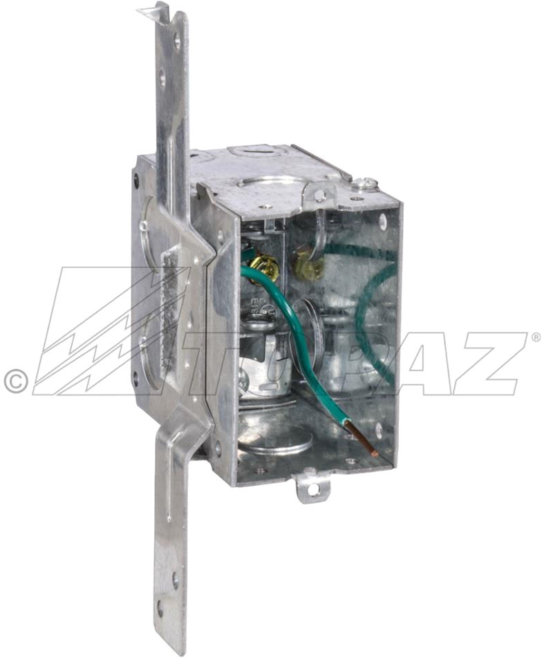 TOPAZ SBG604 3IN X 2IN SWBX 3-1/2IN DP MCCL #12AWG PT- FL BRKT-20PK ...