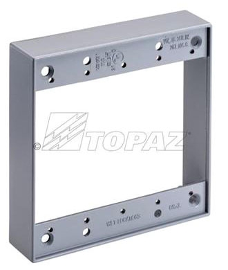 Topaz WB2EXT 2-Gang Weatherproof Extension | Gordon Electric Supply, Inc.