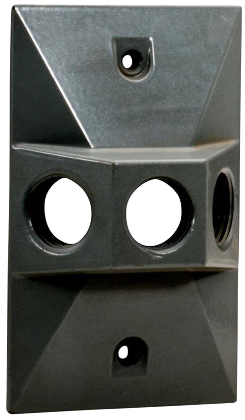 Topaz WCR1350B 3-Hole Rectangular Cover | Gordon Electric Supply, Inc.