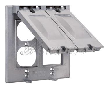 TOPAZ WCV2DUPGFI VERT. WP 2-GANG DUP & GFI COVER WP 25PK | Gordon ...