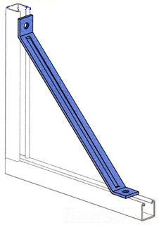 UNISTRUT P2452-GR ANGULAR BRACE | Gordon Electric Supply, Inc.