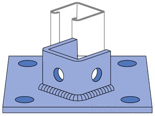 UNISTRUT P2072-EG POST BASE | Gordon Electric Supply, Inc.