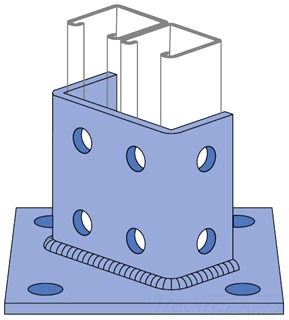 UNISTRUT P2073A-EG POST BASE | Gordon Electric Supply, Inc.