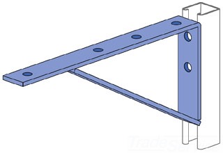 Unistrut P1775-EG 14-1/2"" Bracket | Gordon Electric Supply, Inc.