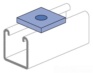 Unistrut P1064-ZD 1/2"" Square Washer | Gordon Electric Supply, Inc.