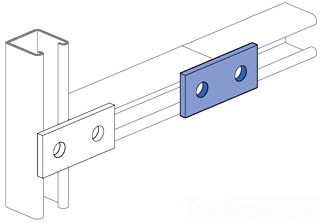 UNISTRUT P1065-ZD 2H FLAT PLATE FTG | Gordon Electric Supply, Inc.