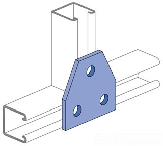 UNISTRUT P1356-GR 3H FLAT PLATE FTG | Gordon Electric Supply, Inc.