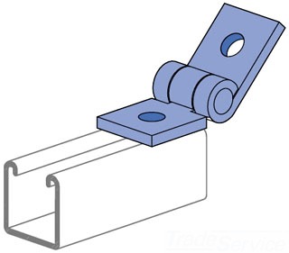 Unistrut P1843-EG 2 Hole Adjustable Hinge | Gordon Electric Supply, Inc.