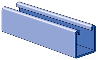 Unistrut P6000-16PL 13/16"" x 13/16"", 19 Gauge Channel | Gordon ...