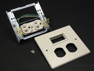 WIREMOLD V4047WS : 2-GANG W/ONE DUPLEX INSTALLED | Gordon Electric ...