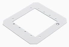 WALKER 8AAP : 1-GANG EXTRON AAP PLATE | Gordon Electric Supply, Inc.