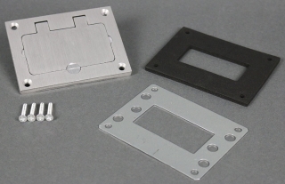 WALKER 828GFITCAL : GFI FACEPLATE ALUM | Gordon Electric Supply, Inc.