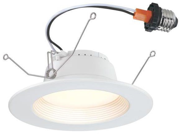WESTINGHOUSE 52390 5239000 12W Recessed LED Downlight 5-6" Dimmable 3000K E26 (Medium) Base 120 ...
