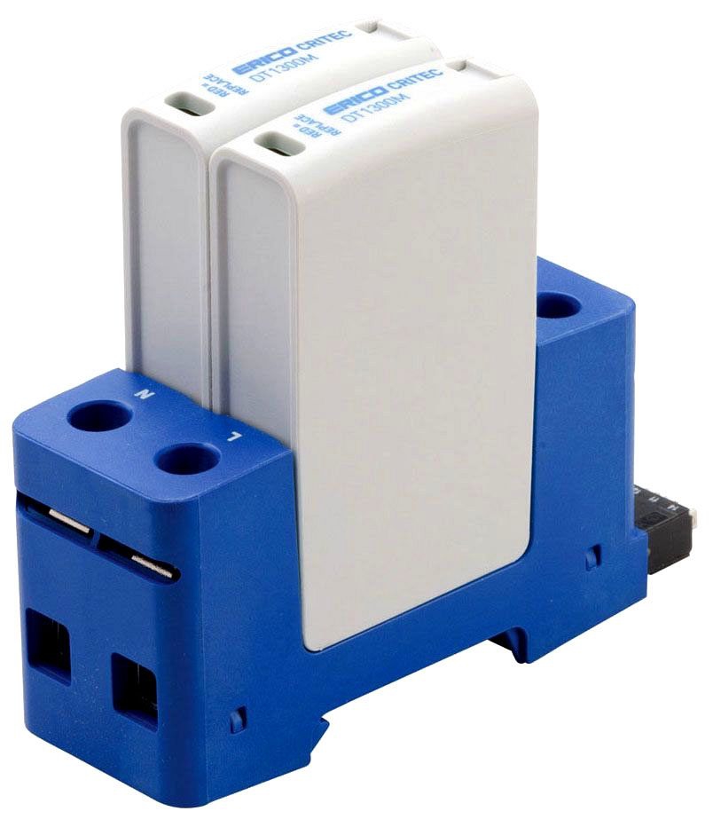 Erico DT115020R Dt1 Din Rail Surge Protection Class I+Ii 25 Ka, 2+0 ...