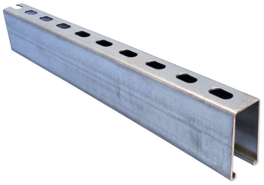 Caddy E12H1000PG Strut Channel Type E, Slotted, Pg, 10Ft X 3.25"" X 1. ...