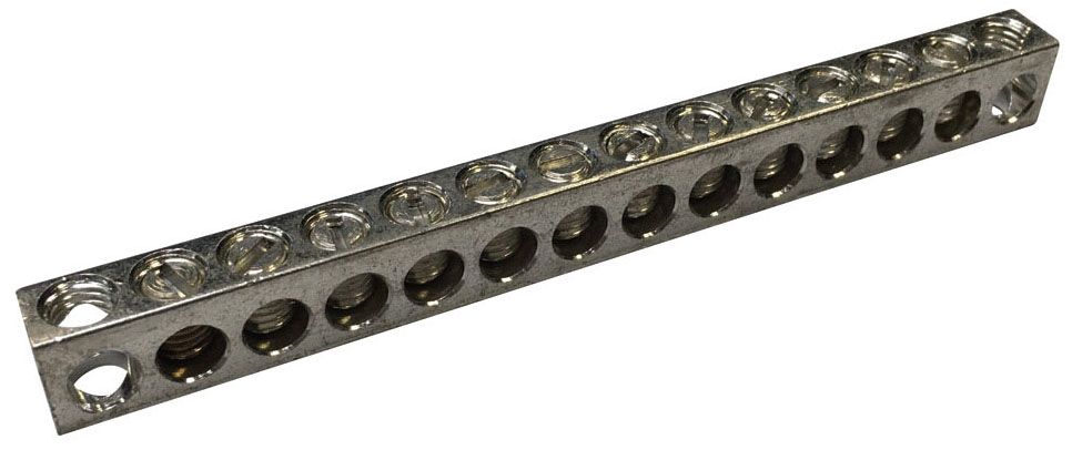 ERC 568714 Earthing & Neutral Busbar Tinned Aluminum 12 Connections ...