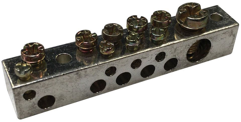 ERC 568717 Earthing & Neutral Double Busbar Tinned Aluminum 10 ...