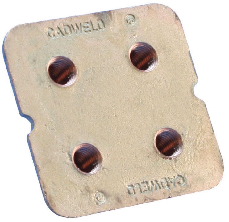 Erico B1612Q 4/0 4-Hole Ground Plate | Gordon Electric Supply, Inc.