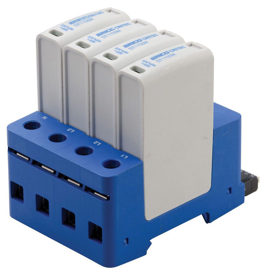 ERICO DT248040R DT2 DIN Rail Surge Protection Class II 4+0 Mode 400V ...