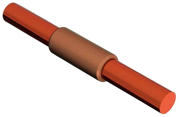 Cadweld GEC18 Ground Rod Splice/Grounding Receptacle, Ge, Copper-Bonded ...
