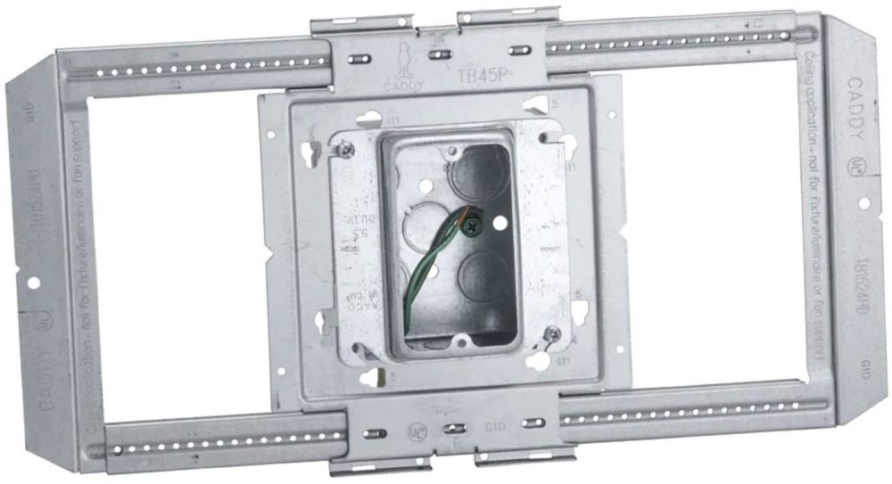 Erico TBP4DM1 Hd Telescoping Bracket Between Stud Assembly, 4" Box, Sg ...