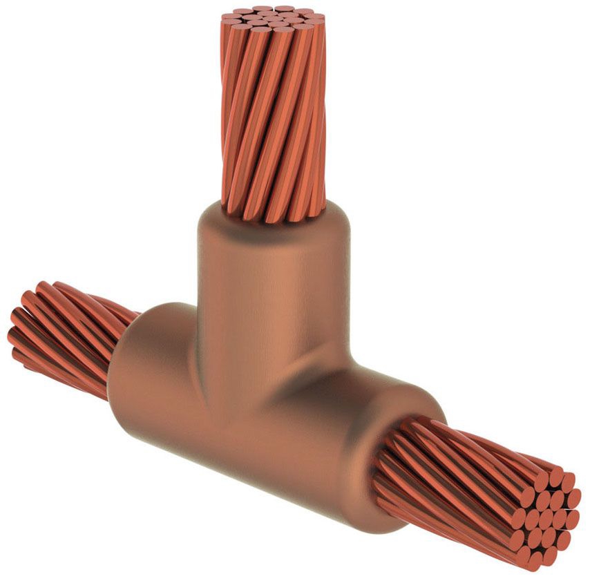 Cadweld TLR2C2C Cable To Cable, Tl, 1/0 Concentric, 0.373"" Conductor 1 ...