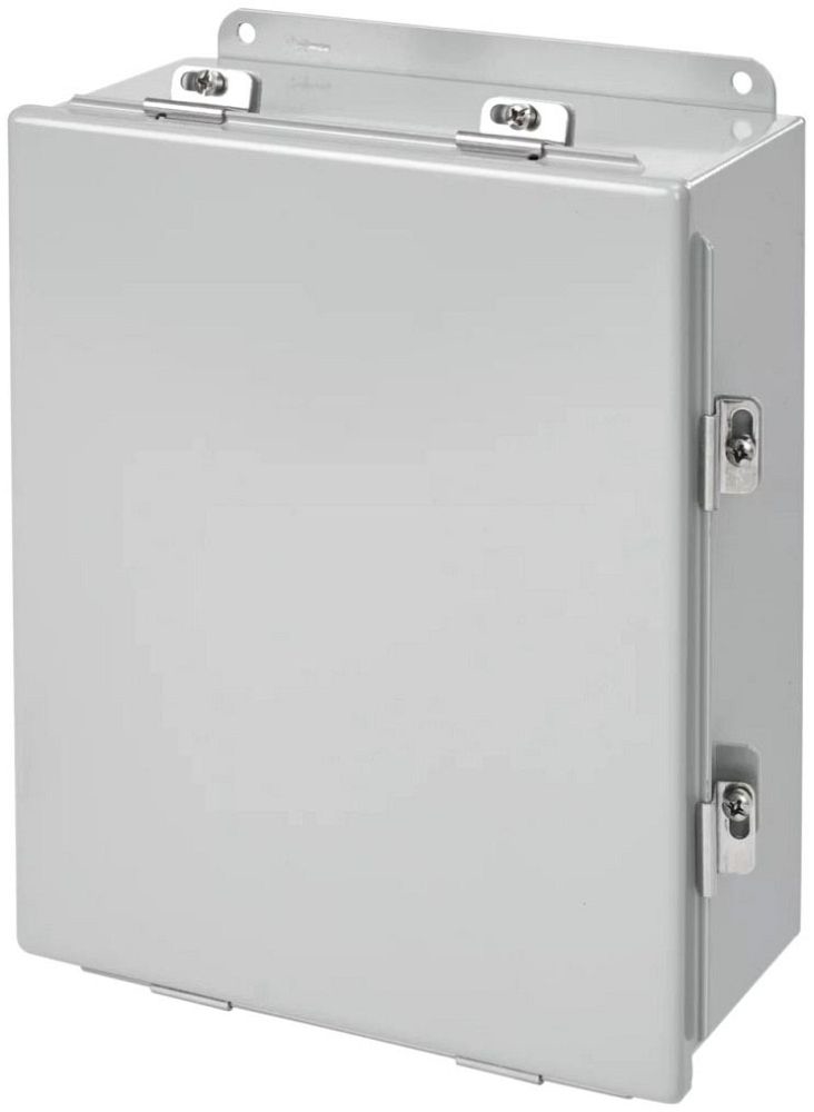 Hoffman A1212CHNF Junction Box, Type 4 Hinged Cover 12.00X12.00X6.00 Steel Gray | Gordon ...