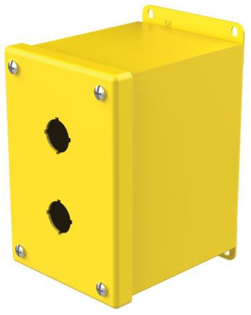HOFFMAN E2PBXMY Pushbutton Enclosure Extra Deep 2PB x 30.5mm Steel ...