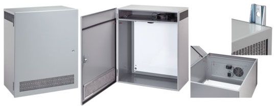 Hoffman T1F80LP T1Flo Vented Enclosure W Fan, 80 Cfm 28.00X24.00X12.75 ...