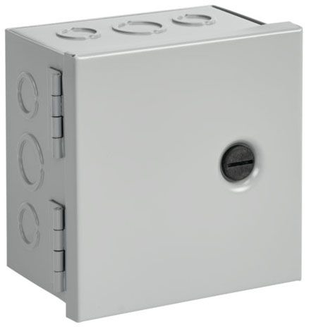 Hoffman AHE16X12X4 Pull Box Hinged Cover 16.00X12.00X4.00 Steel Gray ...
