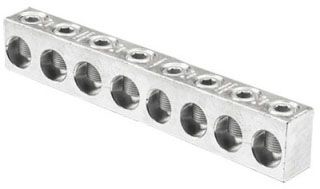 Hoffman ASG8 Split Ground Bar 8-Lug | Gordon Electric Supply, Inc.