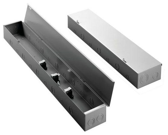 Hoffman AST6404R Splitter Trough 4 Wire 400A 72" Section Steel Gray ...