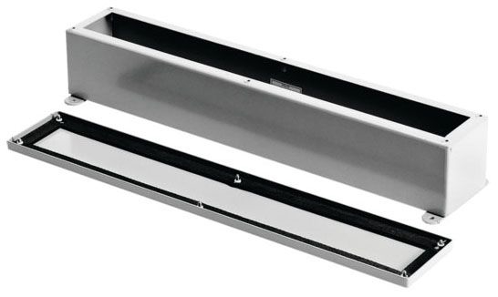 Hoffman F2212SC Wire Trough, Screw Cover 2.50X2.50X12.00 Steel Gray ...